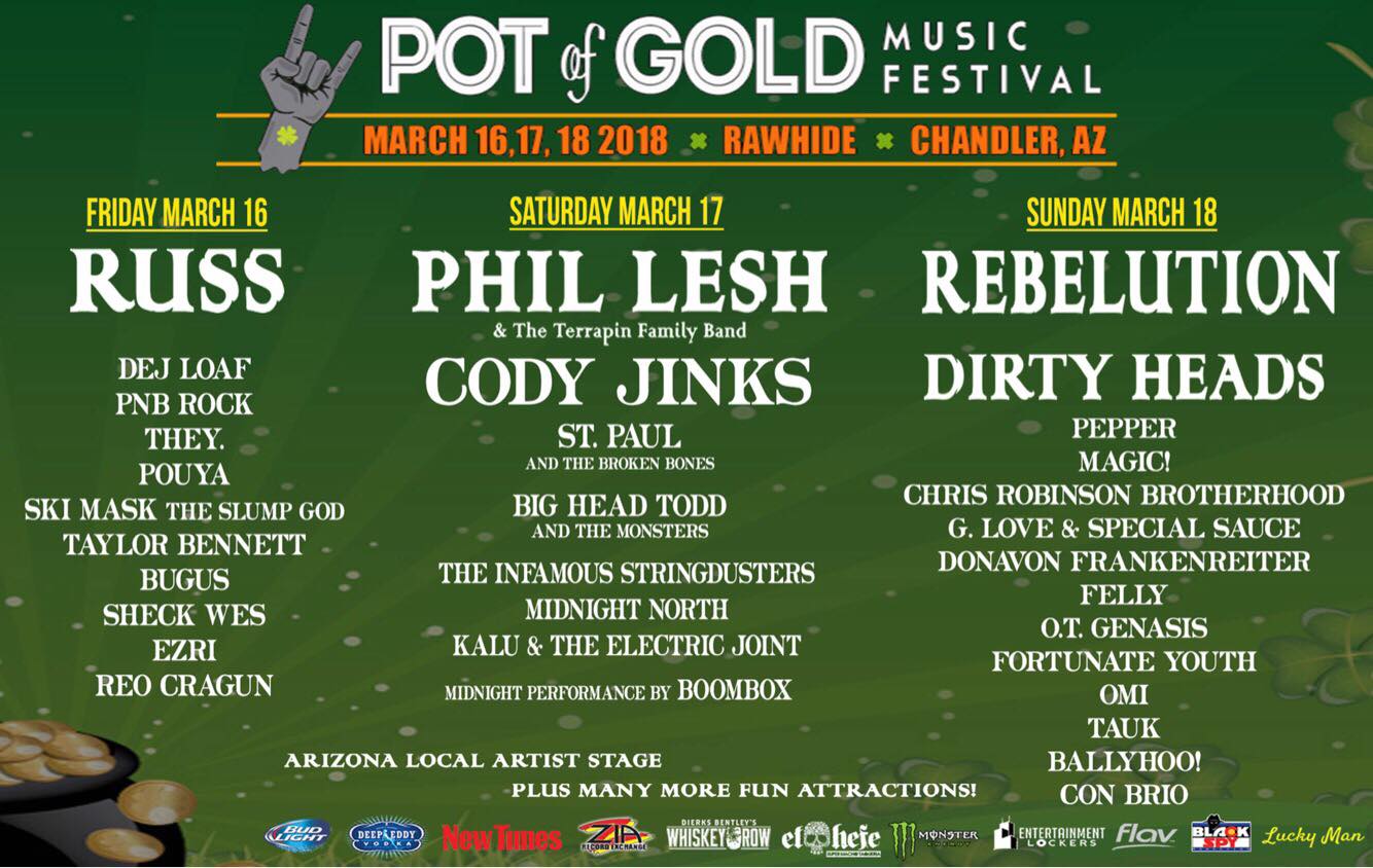 Diverse Music Nuggets in the Pot of Gold Lineup - Festival Squad